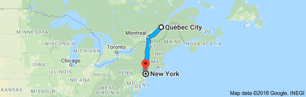 Shipping Quebec to New York
